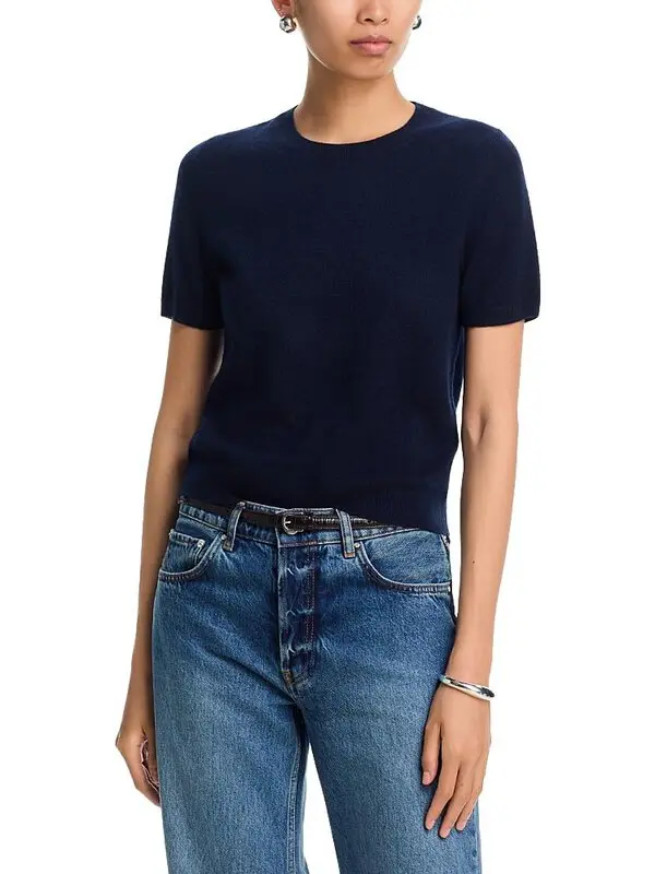 Bloomingdale'S C Exclusive Cashmere Crewneck Sweater - Navy
