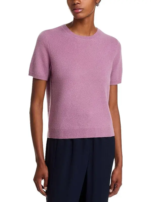 Bloomingdale'S C Exclusive Cashmere Crewneck Sweater - Purple Clay