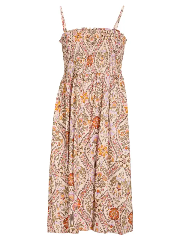 Derek Lam 10 Crosby Madani Printed Dress - Beige
