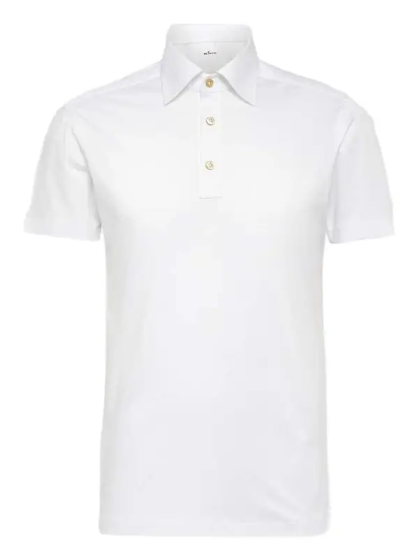 Kiton Cotton Polo Shirt - White