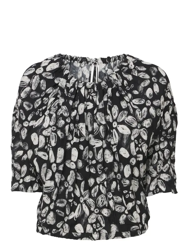 Marni Printed Blouse - Black