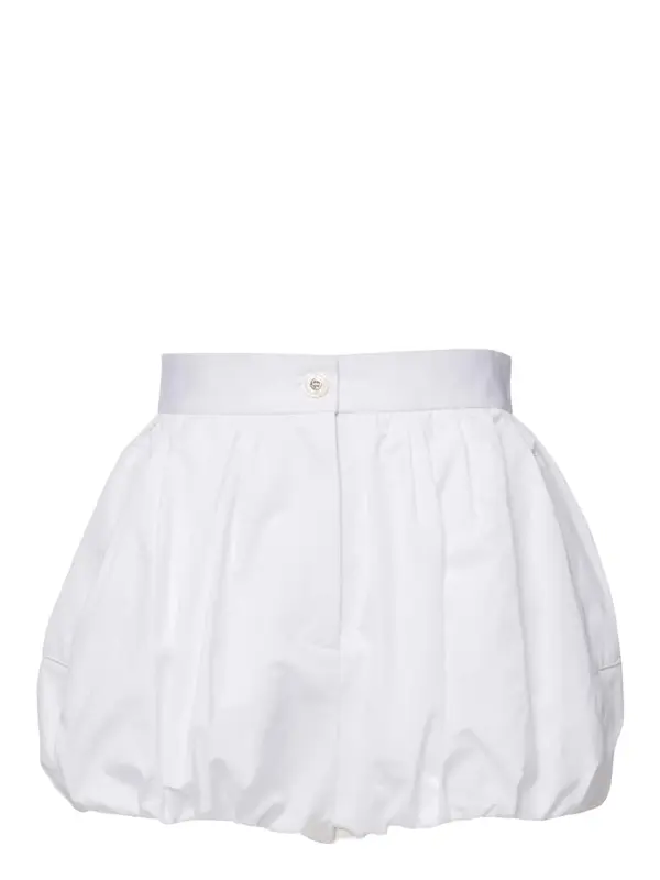 Dolce & Gabbana High-rise Cotton Poplin Shorts - White