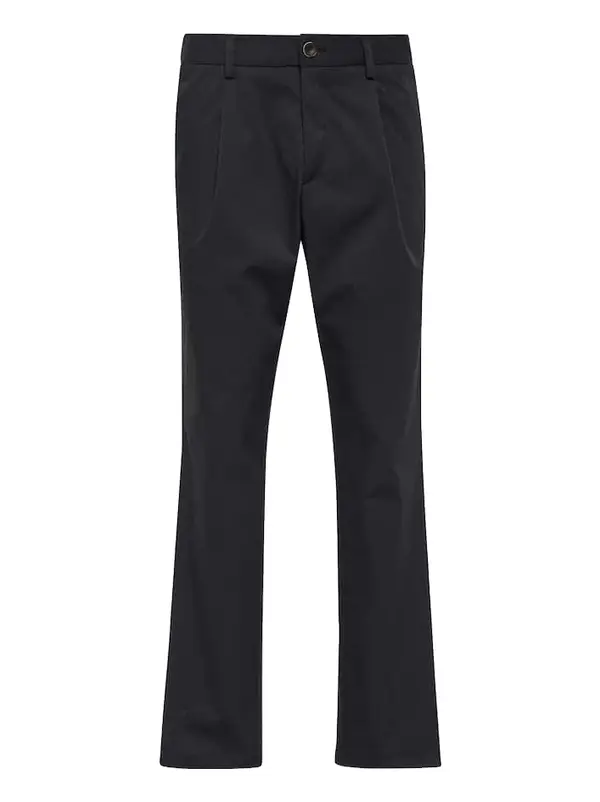 Herno Twill Slim Trousers - Black
