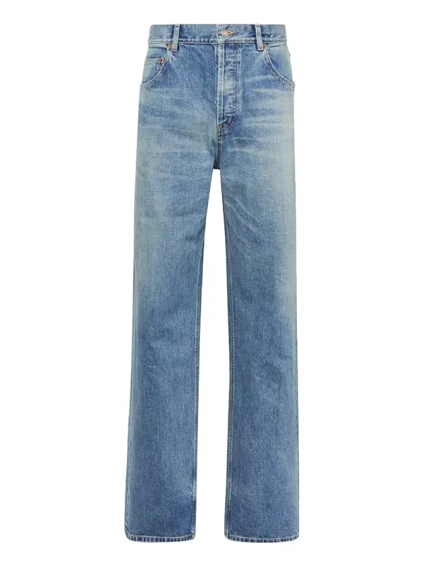 Saint Laurent Mid-rise Straight Jeans - Blue