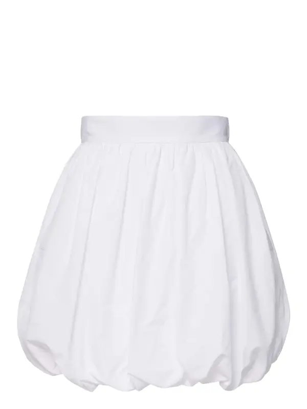 Dolce & Gabbana High-rise Cotton Poplin Miniskirt - White