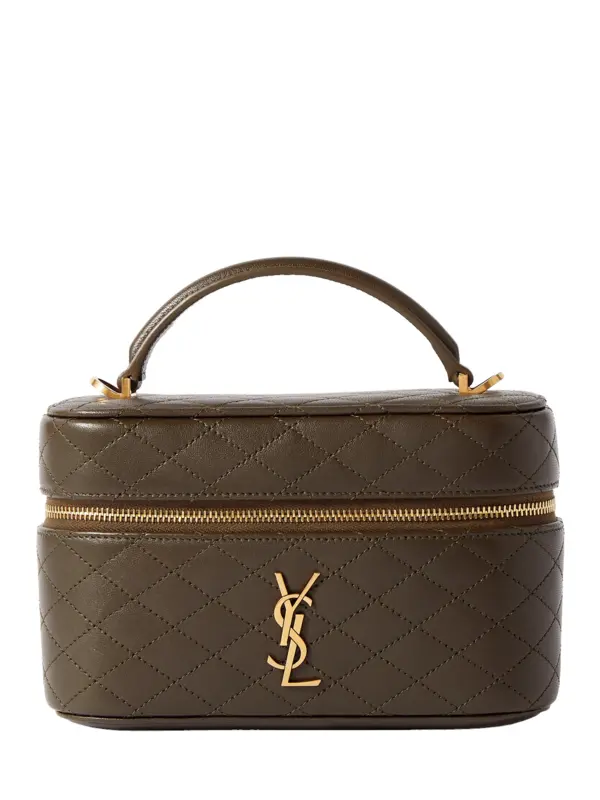 Saint Laurent Gaby Quilted Shoulder Bag - Green