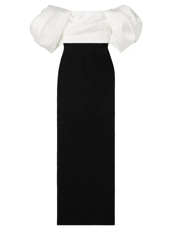 Solace London Sian Off-the-shoulder Gown - Black
