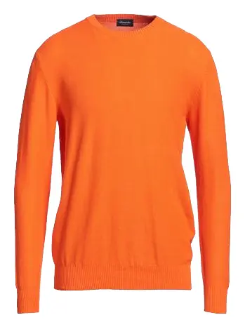 DRUMOHR Solid Cotton Sweater - Orange
