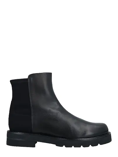 STUART WEITZMAN Ankle Boots In Leather And Textile Fibers - Black