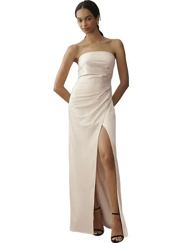 Bhldn Danielle Strapless Maxi Dress - Champagne