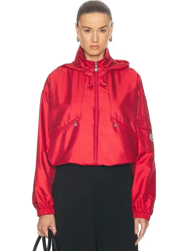Moncler Hemar Short Parka - Red
