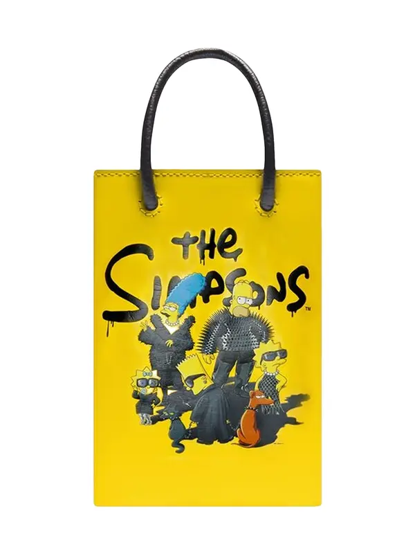 Balenciaga X The Simpsons And 20th Television Mini Shopper Tote - Yellow