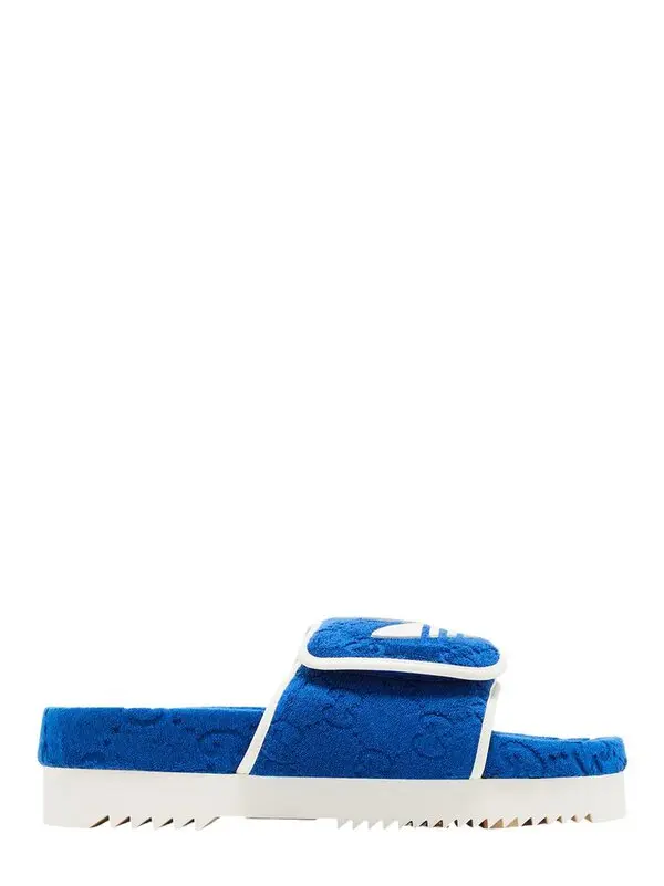 Gucci Adidas X Gg Platform Sandal - Blue