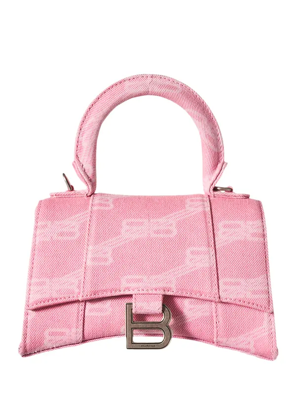 Balenciaga Hourglass Xs Top Handle Bag - Pink