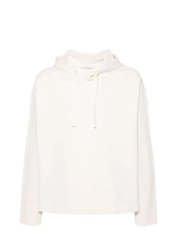 LEMAIRE Plain Drop-shoulder Hoodie - Neutrals