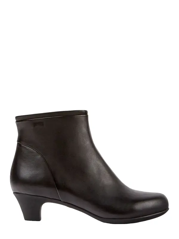 Camper Helena Leather Ankle Boots - Black