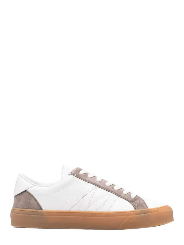 Moncler Monaco Leather Sneakers - White