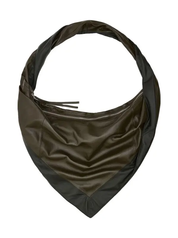 LEMAIRE Scarf Leather Shoulder Bag - Green