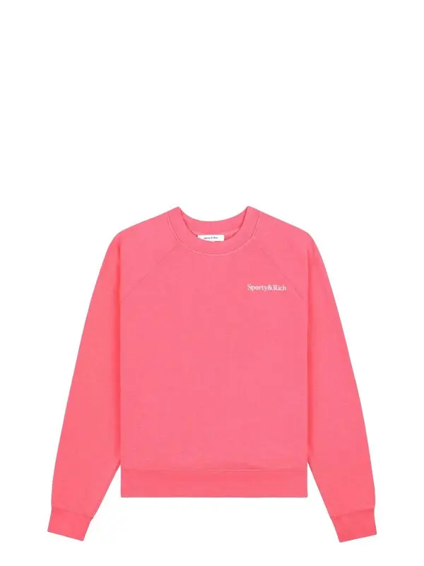 SPORTY & RICH Logo-embroidered Sweatshirt - Pink
