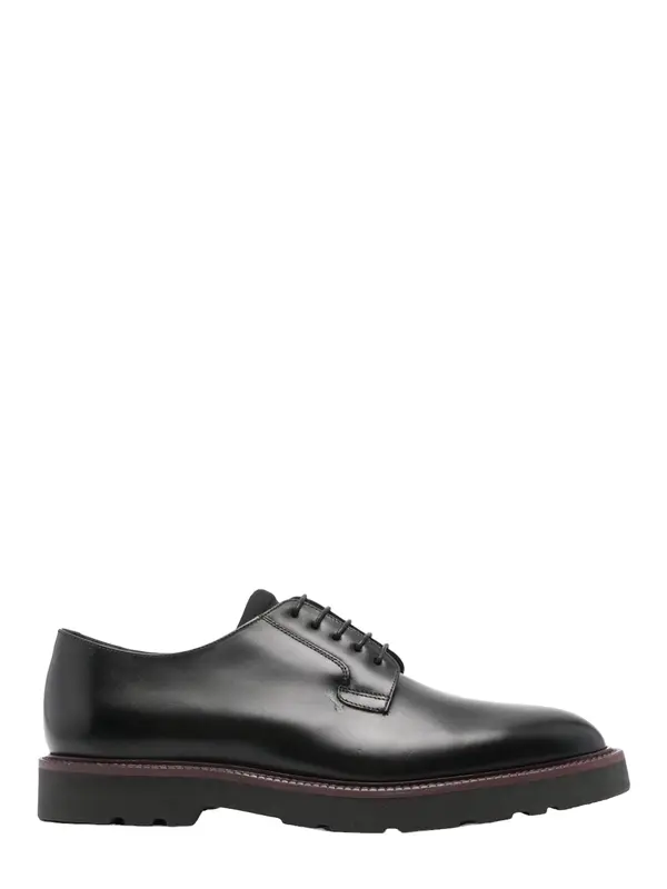 Paul Smith Leather Derby Shoes - Black