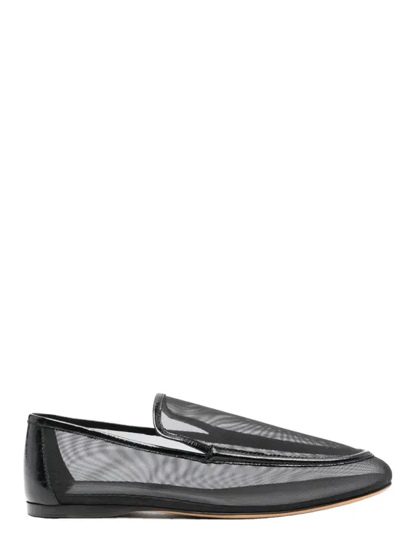 Khaite Alessio Mesh Loafers - Black