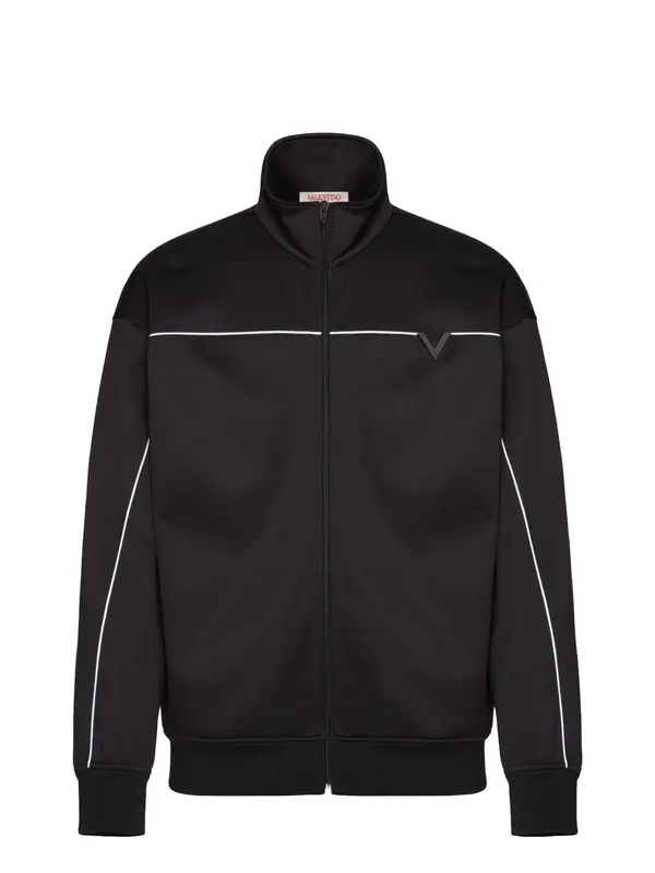 Valentino Garavani V-detail Sweatshirt - Black