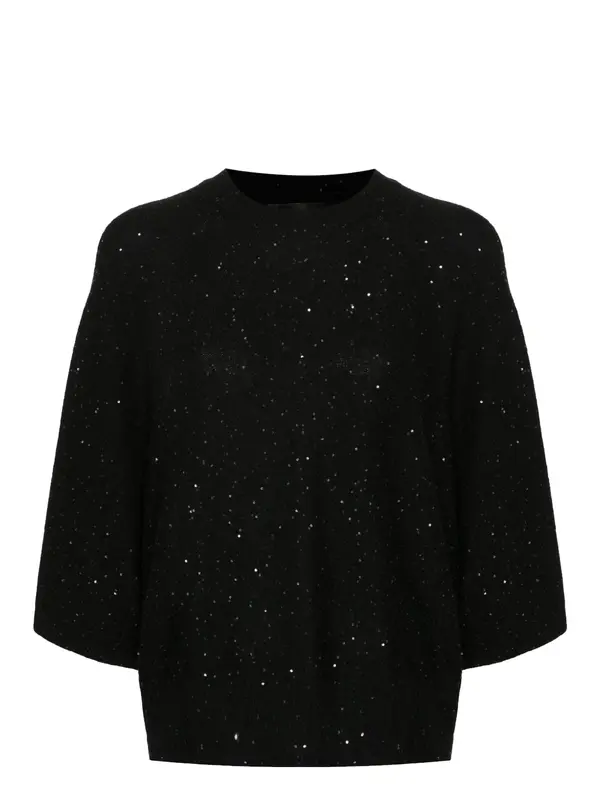 Fabiana Filippi Sequin-embellished Jumper - Black