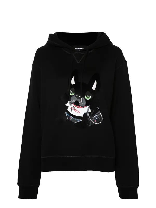 Dsquared2 Ciro Cool Cotton Hoodie - Black