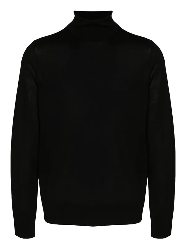 Dsquared2 Roll-neck Virgin Wool Jumper - Black