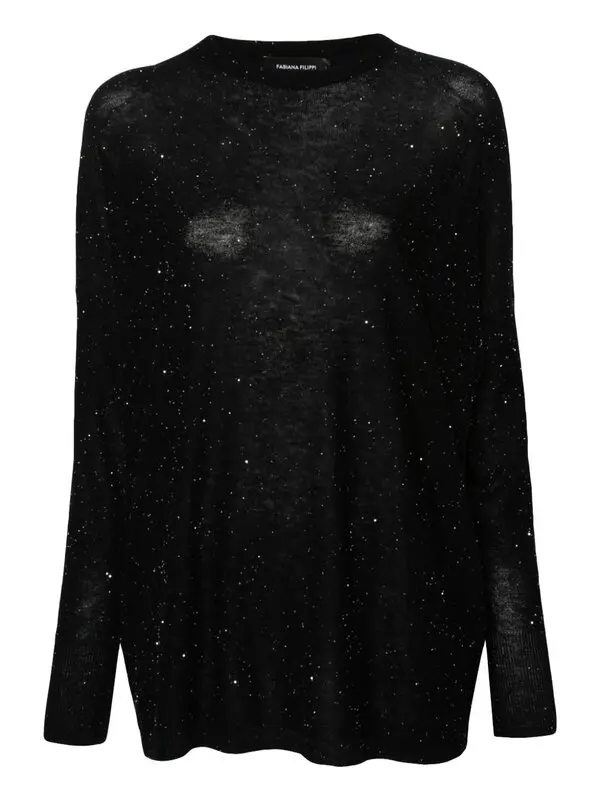Fabiana Filippi Sequin-embellished Jumper - Black