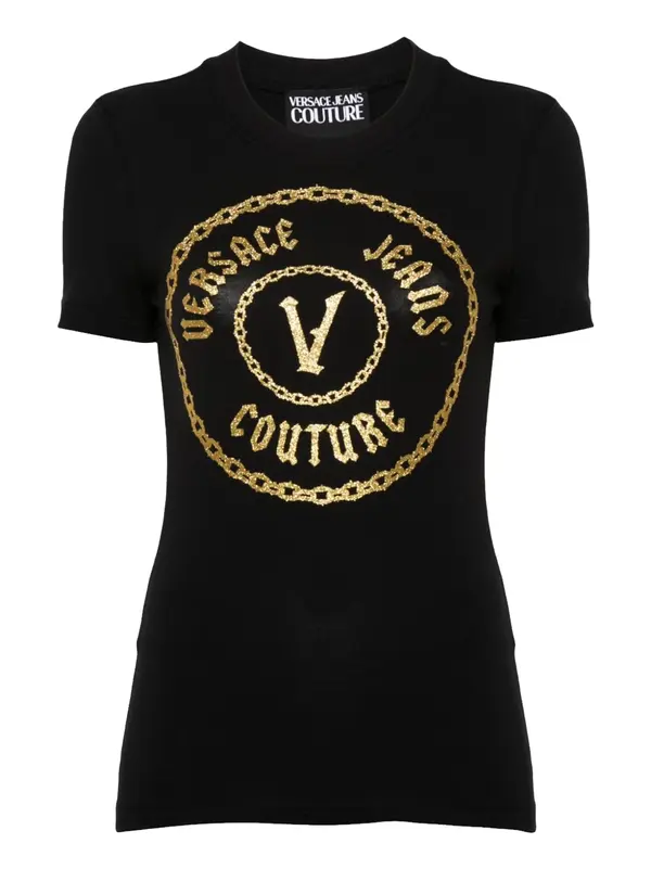 Versace Logo-print T-shirt - Black