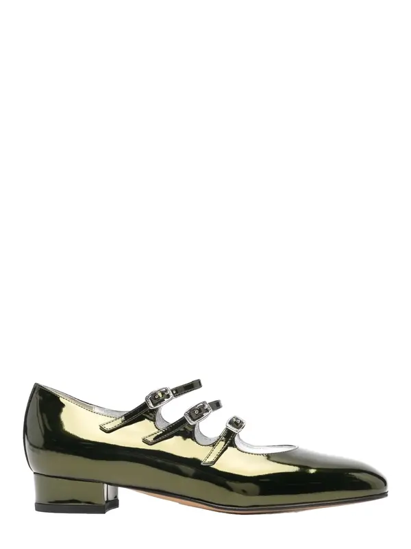 CAREL Ariana Leather Mary Jane Shoes - Green