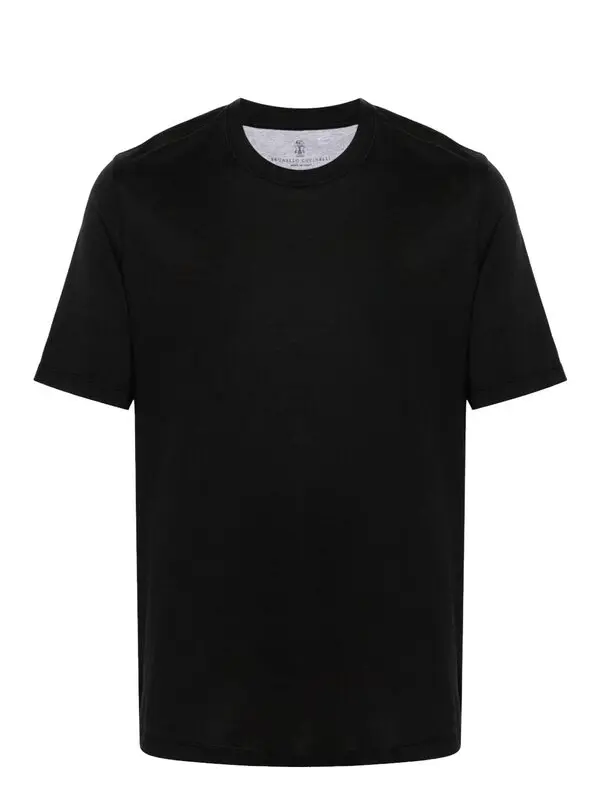 Brunello Cucinelli Crew-neck Short-sleeve T-shirt - Black