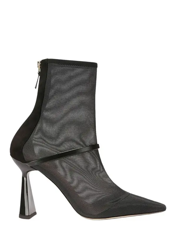 MALONE SOULIERS Pointed-toe Mesh Ankle Boots - Black