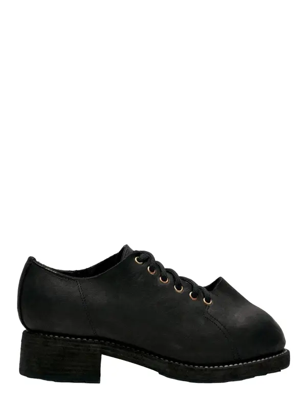 Guidi 2091 Groppone Derby Shoes - Black
