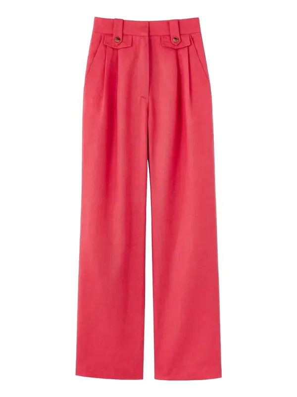 DESTREE Charlotte Wide-leg Trousers - Pink