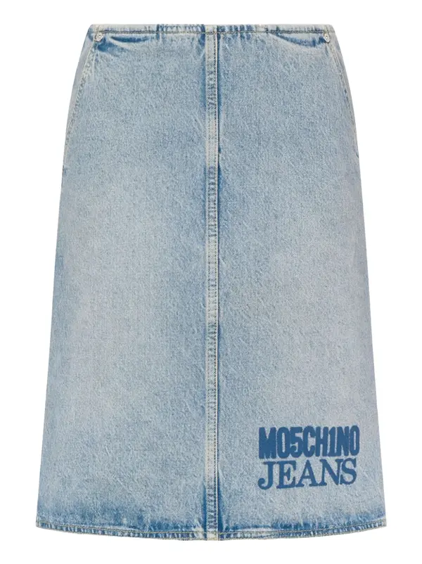 MOSCHINO JEANS Cotton Pencil Skirt - Blue