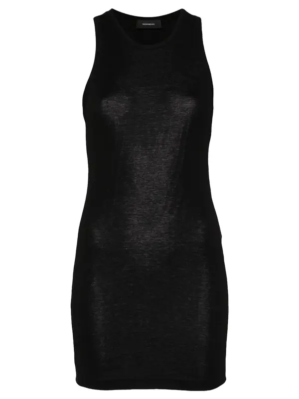Wardrobe.NYC Round-neck Tank Dress - Black