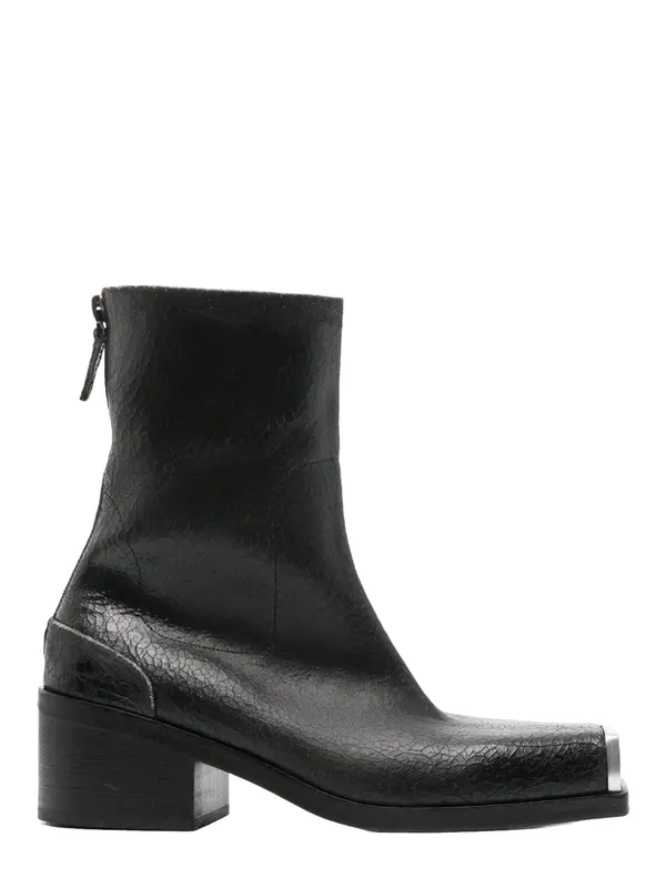 Marsèll Metal-toecap Crinkled Boots - Black