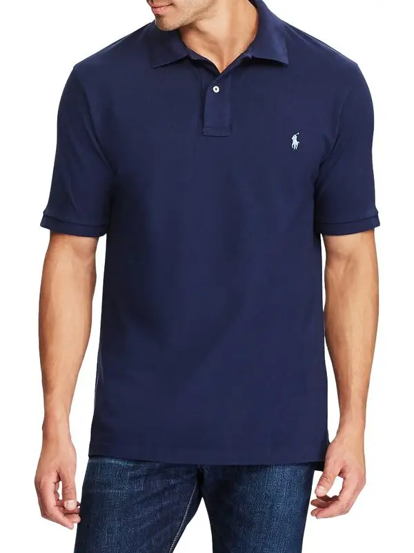 Polo Ralph Lauren Big & Tall Mesh Polo Shirt - New Newport Navy