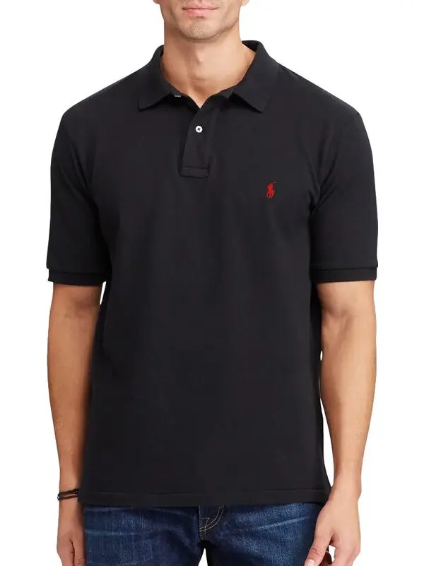 Polo Ralph Lauren Big & Tall Mesh Polo Shirt - New Polo Black