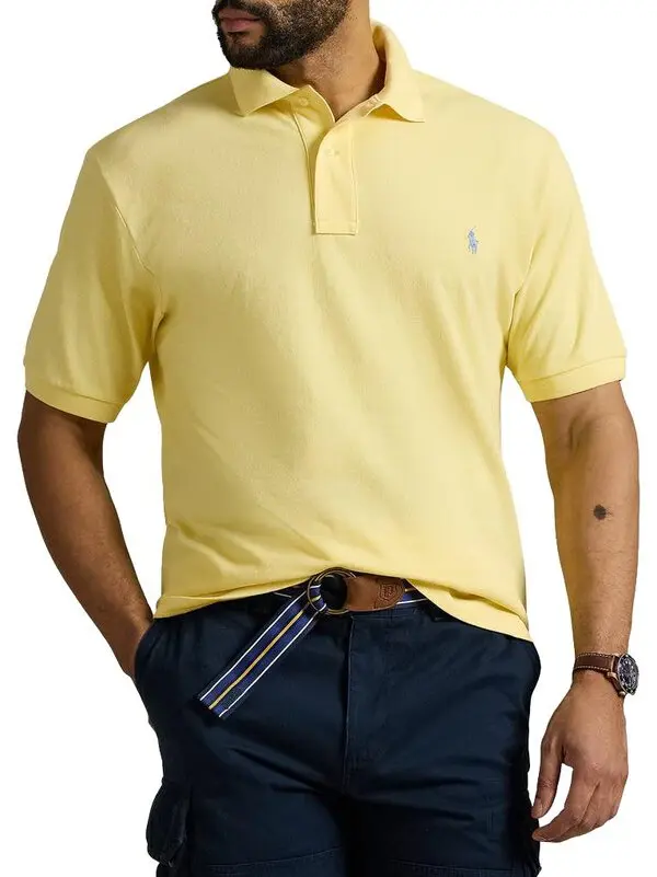 Polo Ralph Lauren Big & Tall Mesh Polo Shirt - Resort Gold