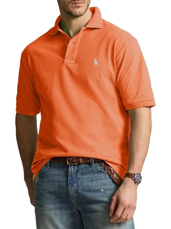 Polo Ralph Lauren Big & Tall Mesh Polo Shirt - Spring Melon