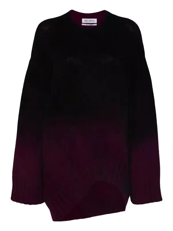 Attico Ombré-effect Long-length Jumper - Black