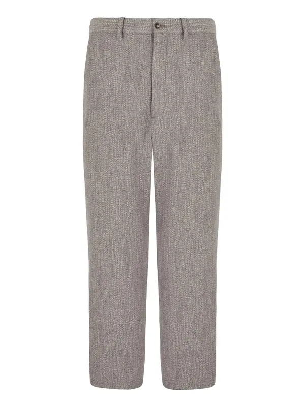 Giorgio Armani Cropped Straight-leg Trousers - Grey