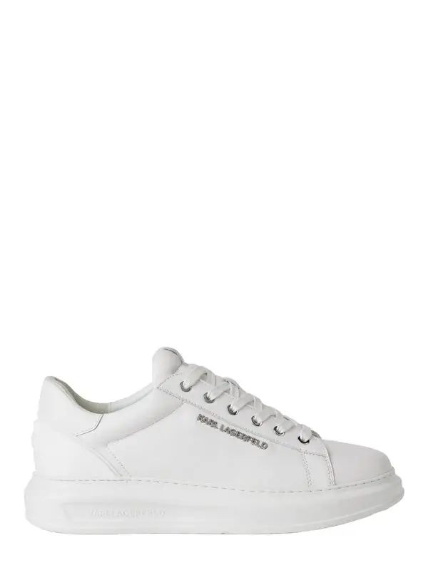 Karl Lagerfeld Ikon Nft Kapri Leather Sneakers - White