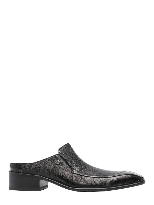 Martine Rose Snout Leather Mules - Black