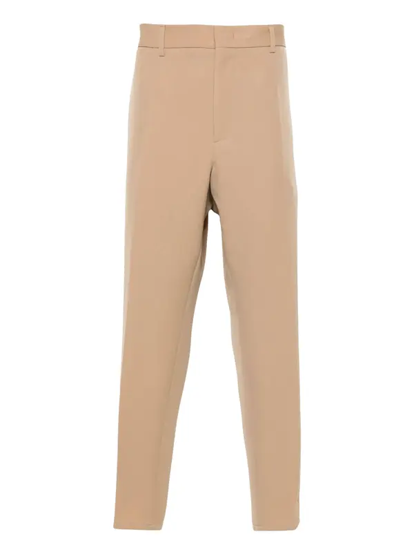 JIL SANDER Tapered Wool Trousers - Neutrals