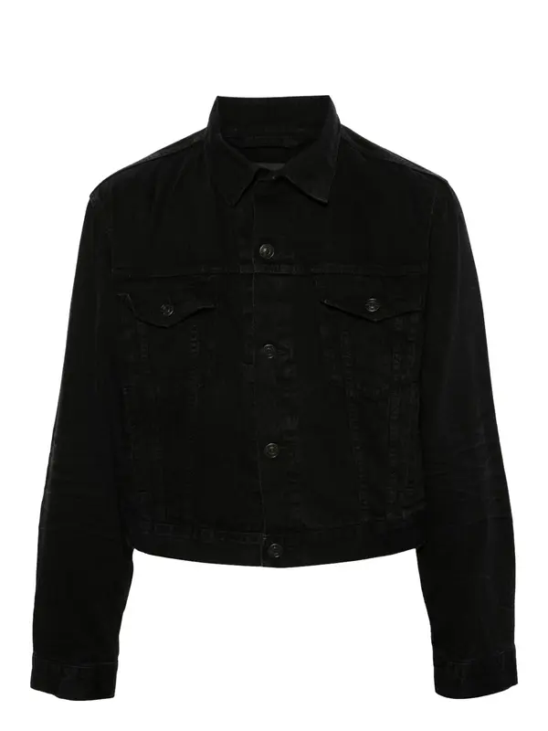 Balenciaga Cotton Denim Jacket - Black