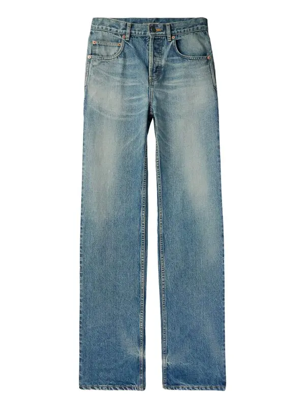 Saint Laurent Straight-leg Denim Jeans - Blue